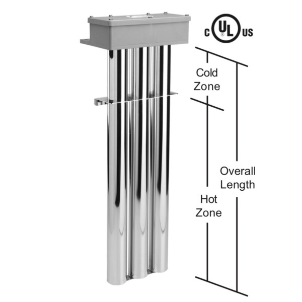 Quality 2.4KW To 18KW PTC Immersion Heater Triple Metal Over The Side Heaters for sale