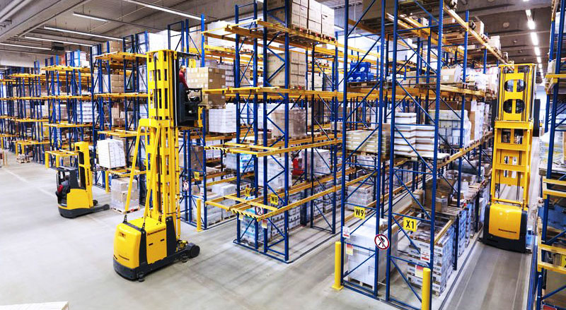 VNA Rack Or Very Narrow Aisle Rack High Density Warehouse Storage Racking