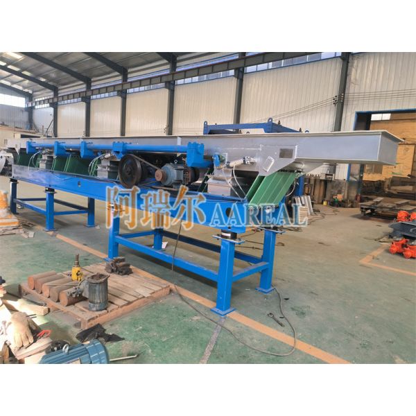 Quality Stainless Steel Leaf Spring Eccentric Vibratory Conveyor For Natural Rubber for sale