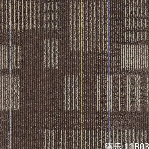 Quality 8kg/sqm Luxury Removable Carpet Tiles for Office Modular Flooring Rectangle for sale