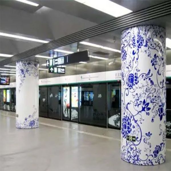 Quality Semicircle Column Exterior Cladding Panels Aluminum Perforation for sale