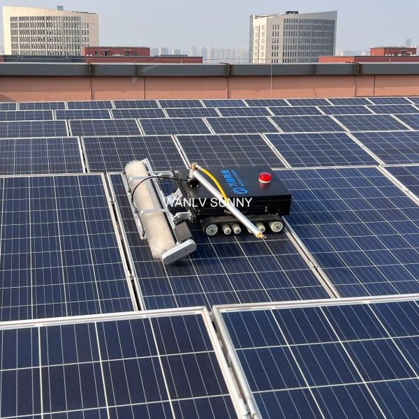 Quality Semi-automatic Solar Panel Cleaner Robot with Shipping Cost and Estimated for sale