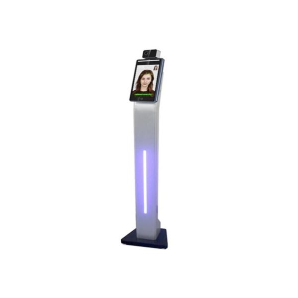Quality Facial Recognition Thermometer Kiosk , 0.5-1.5m Thermal Body Temperature Detection System for sale