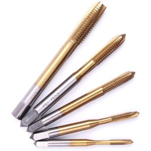 Quality HSS 6542 Spiral Point Taps M3-M8 Titanium Coated for sale