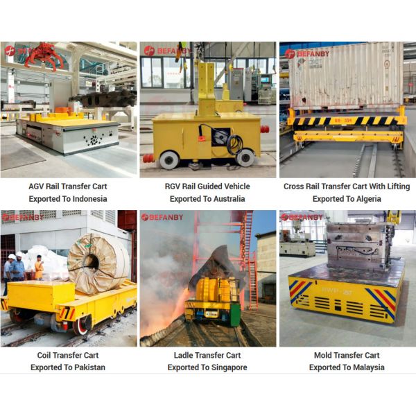 DC Motor Trackless Battrey Transfer Cart