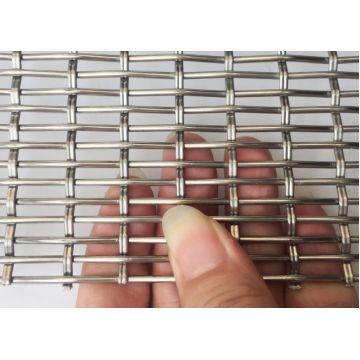 Quality 4.2mm Knitting Lock Crimp Wire Mesh Cupboard Decorative Partitions Facade for sale