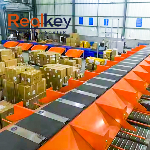 Quality Versatile Regional Hub Cross Belt Sorter Boost Efficiency Minimize Operating for sale