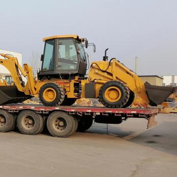 Quality 2500kg Towable Backhoe Loader Machine With 4 In 1 Bucket for sale