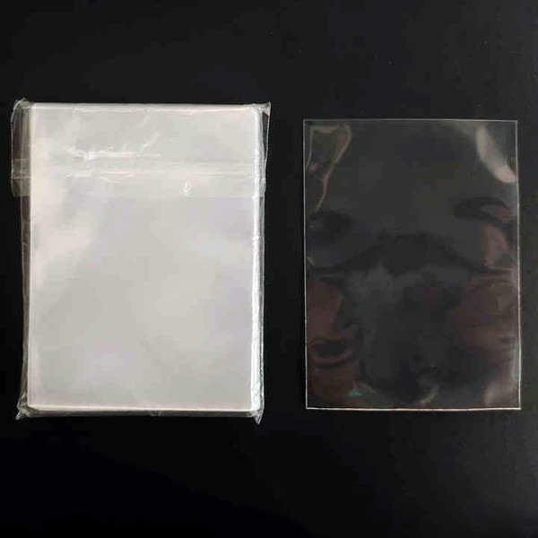 Quality Wholesale Clear Trading Card Sleeve Soft Transparent PP Plastic Photo Card Sleeve for sale