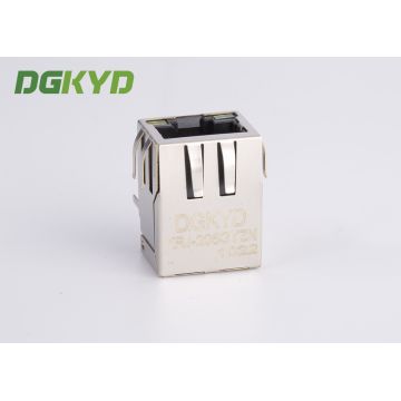 Quality Right Angle CAT6 RJ45 Modular Connector With Transformer For Monitor for sale