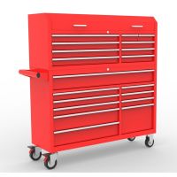 Quality 19 Drawers Mobile Workshop 56 Inch Tool Chests Cabinets for sale