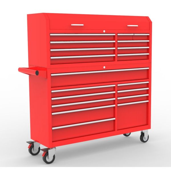 Quality 19 Drawers Mobile Workshop 56 Inch Tool Chests Cabinets for sale