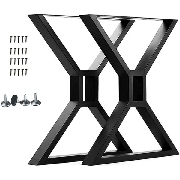 Quality 28x24 270kg Modern Metal Table Legs 600lbs 28 Inch Metal Desk Legs for sale
