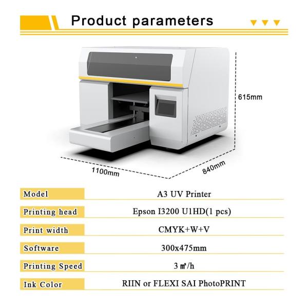 Quality Metal / Plastic / Acrylic Board UV Machine A3 Size for sale