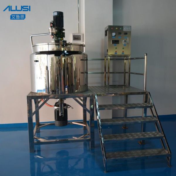 Quality Industrial Chemical Liquid Homogenizer Emulsifier Mixer Detergent Heated Mixing Reactor Tank Agitator Blender for sale