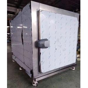 Quality Customized Hinged Door 150mm Steel Blast Chiller 42KG/M3 Density Deep Freezer for sale