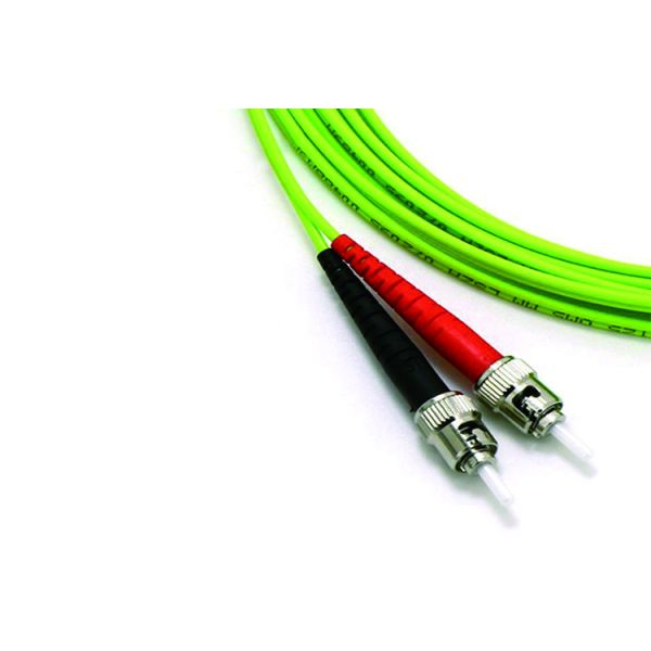 Quality Duplex Multimode OM5 OFNR Fiber Optic Patch Cords LC To ST Fiber Patch Cable for sale