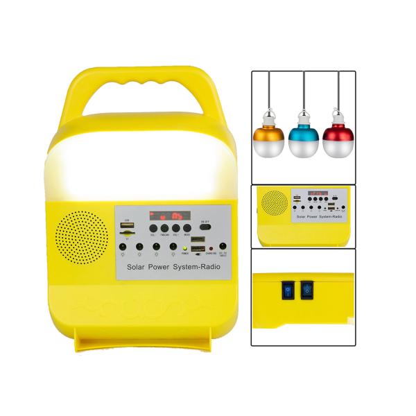 Quality IP55 6V 8000mah Portable Solar Lighting Kits For Garage for sale