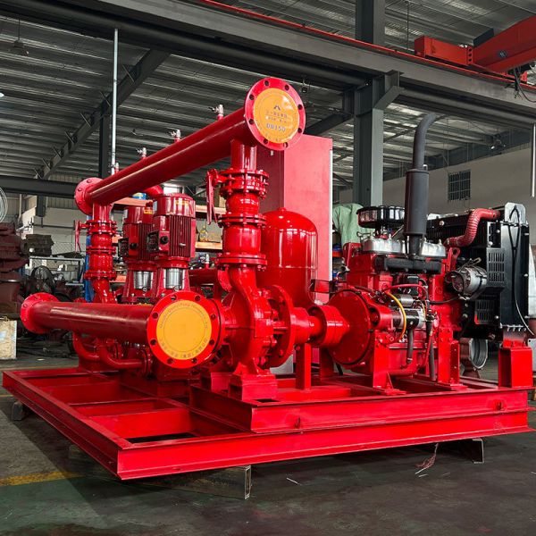 Quality XBC GPM Dual Power Diesel Engine Fire Pump Set Integrated Fire Fighting Pump for sale