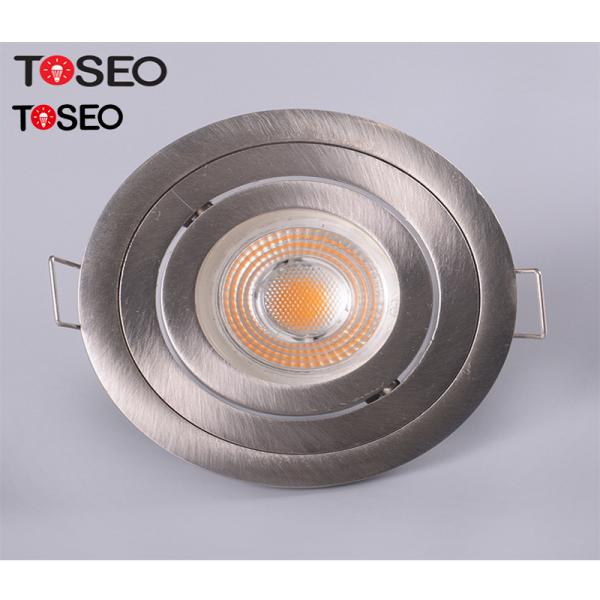 Quality 7w Round Recessed Downlights AC 220-240V White / Satin Nicke for sale