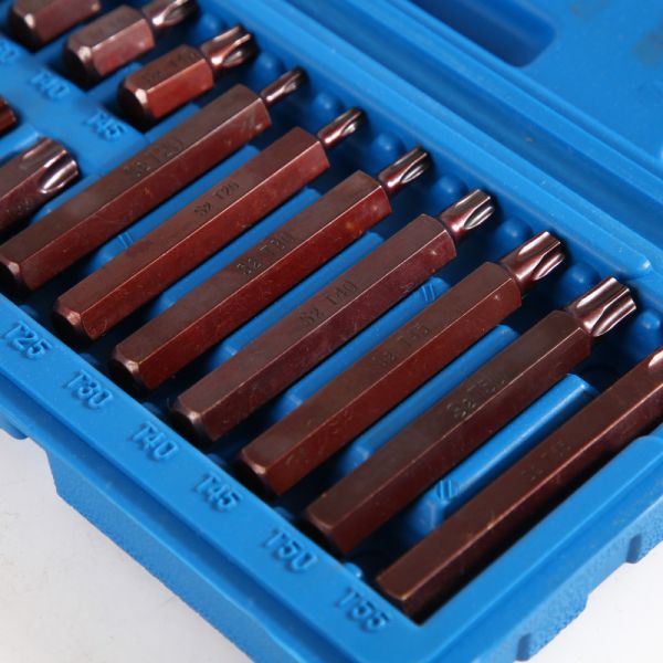 Quality 30mm 75mm S2 T type 15 pcs plastic box precision machining bit set for Muliti for sale