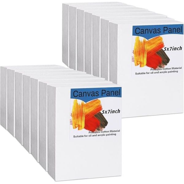 Quality 5 x 7 Inch Bulk Small Blank Canvas Panels Drawing Boards For Painting Art Supplies for sale