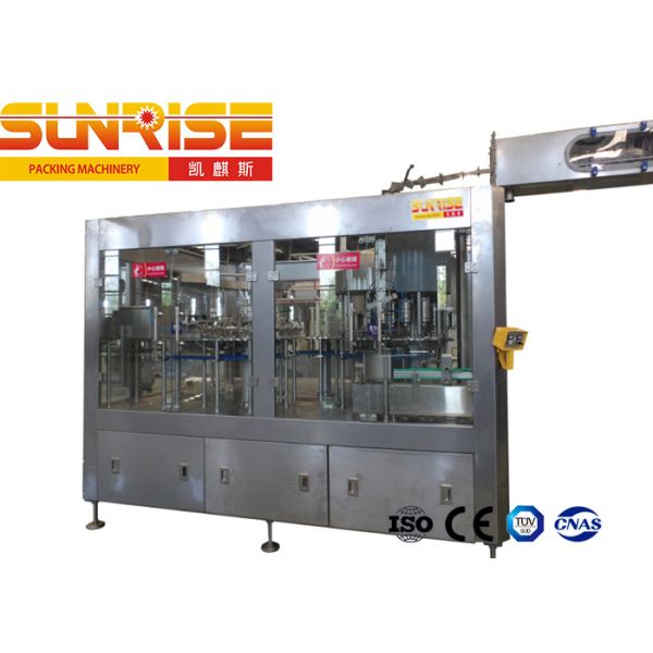 Quality 24 Flushing Heads Water Injection Machine , PET Bottled Water Line for sale