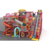 Quality Giant Slides Kids Indoor Playground Equipment Fireresistant 8m Hight for sale