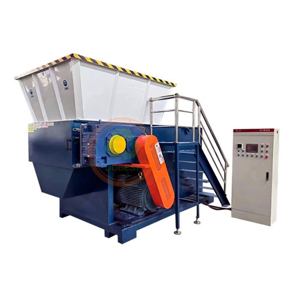 Quality 22KW Single Shaft Shredder Machine for E-waste Recycling Customize Waste Plastic for sale