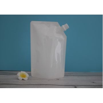 Quality Custom Made Liquid Spout Bags With 18mm Nozzle Reusable Matte Surface for sale