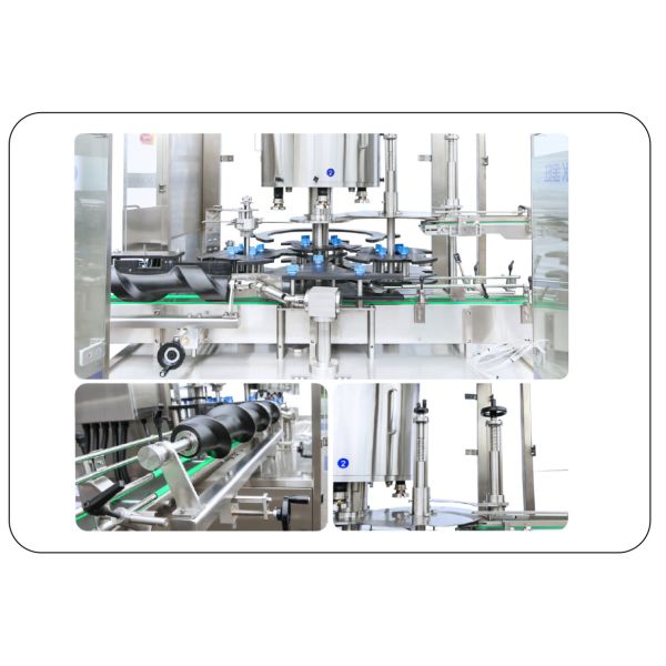 Quality Fertilizer 1-5L Drum Eight Head Automatic Rotary Capping Machine for sale