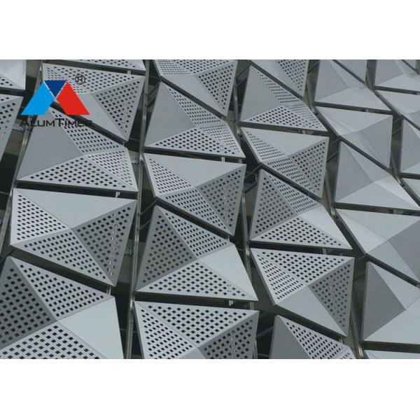 Quality Fireproof Aluminum Exterior Wall Cladding Panels With PVDF Coating for sale