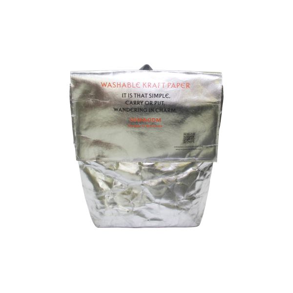 Quality Custom Metallic Washable Paper Backpack Anti Tear 0.5mm 0.55mm Waterproof for sale