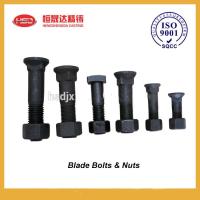 Quality Black Customized Carbon Steel Excavator Bolts And Nuts for sale