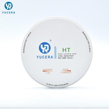 Quality YUCERA 1200MPA 98mm 95mm White Multilayer Zirconia Disc for sale