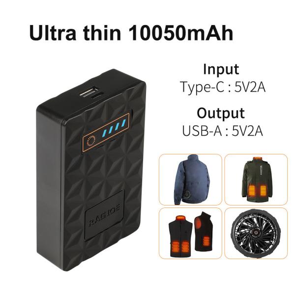 Quality 10050mAh Heated Vest Battery Pack Heated Body Warmer Battery Pack for sale