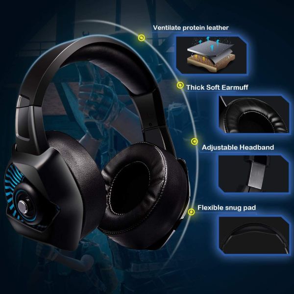 Quality 20000Hz 50mm 2.2m Onikuma K6 Gaming Headset for sale