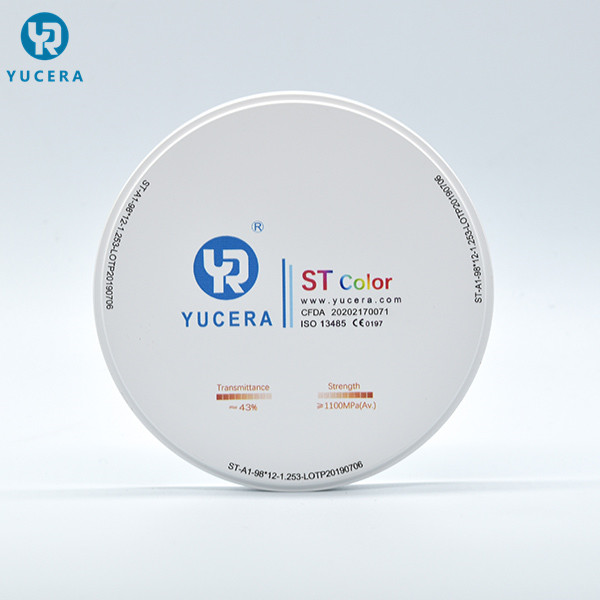 Quality 98*10mm 6.07g/Cm³ CAD CAM Dental Zirconia Discs for sale