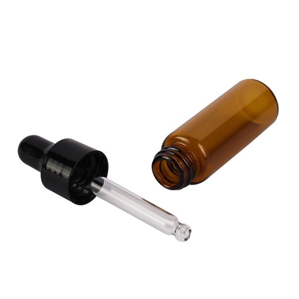 Quality Amber Small Glass Dropper Bottles Customizable Sample Dropper Bottle 1ml 2ml 3ml for sale