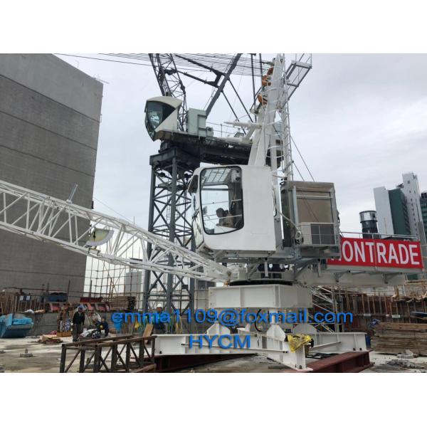 Quality 12t Luffing Derrick Crane With VFD Schneider Inverter Control For 200m Building for sale