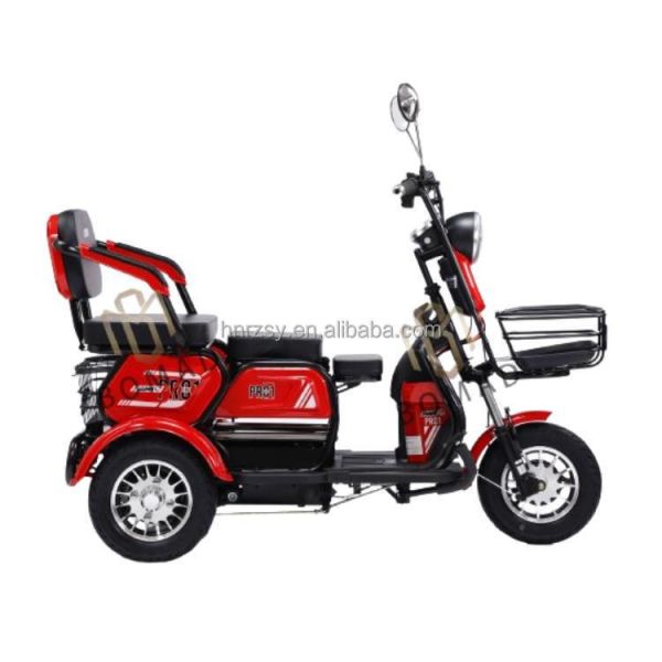 Quality 50-70km Driving Mileage 2024 Electric Tricycle Motorcycle Bike for 3 Passengers for sale