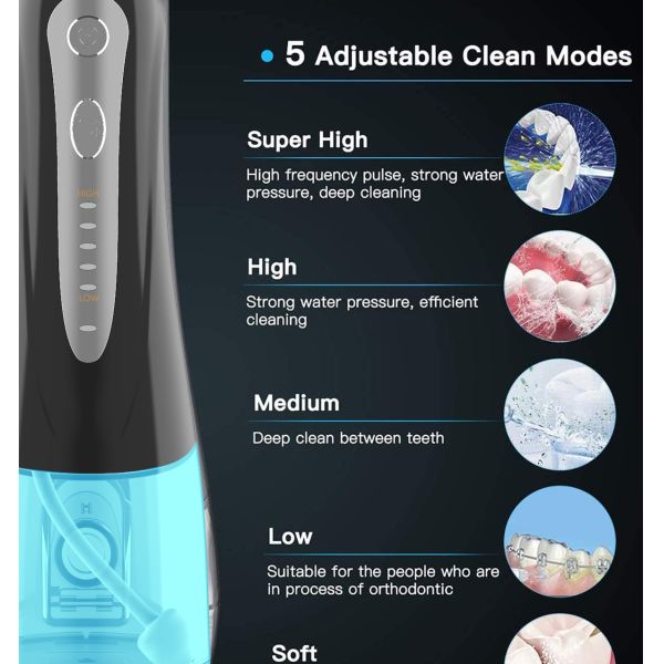 Quality Rotatable Rechargeable Water Flosser Water Pick Electric Multi Application for sale