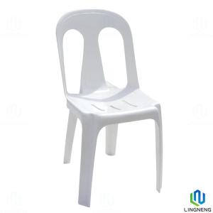 Quality Nestable Armless Plastic Chair Ergonomic Plastic Dinning Chair for sale