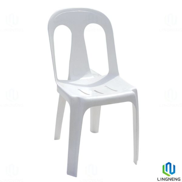 Quality Nestable Armless Plastic Chair Ergonomic Plastic Dinning Chair for sale