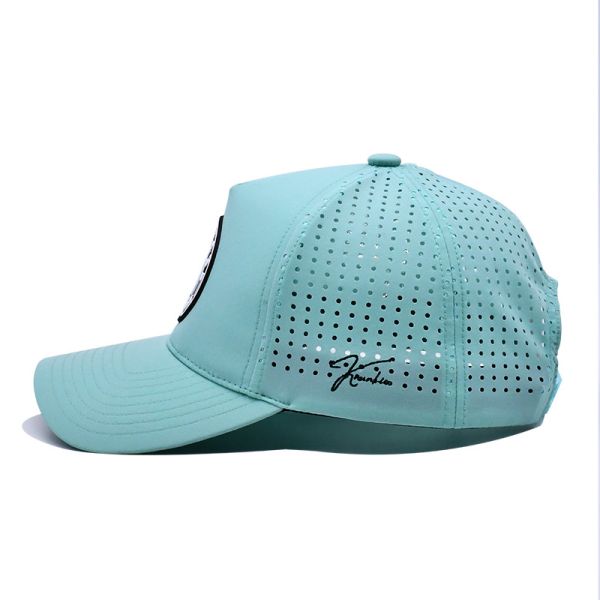 Quality Flat Brim Embroidered Baseball Caps With 100% Polyester Sweatband Custom Size for sale