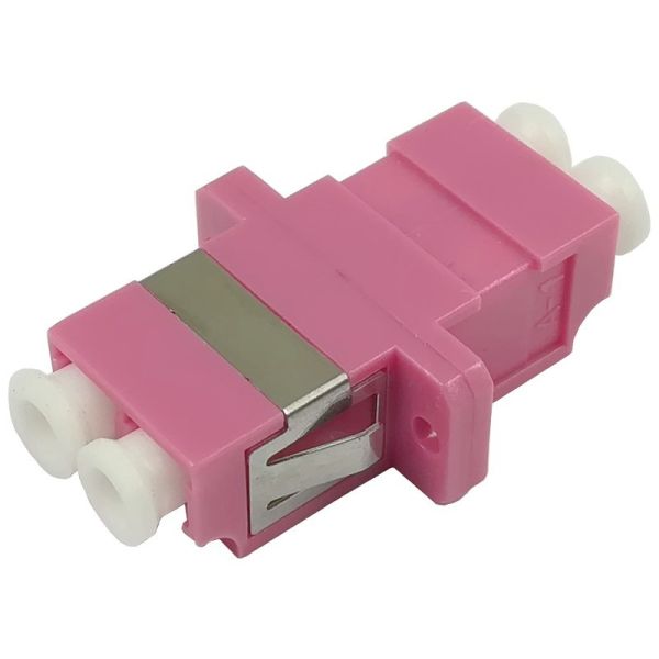 Quality OM4 LC Duplex Fiber Optic Cable Adapter SC Simplex Cutout Flanged Violet Color for sale