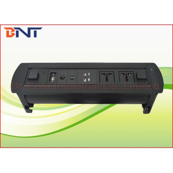 Quality Multi - Function Conference Table Outlet With 2 USB Power Charger for sale