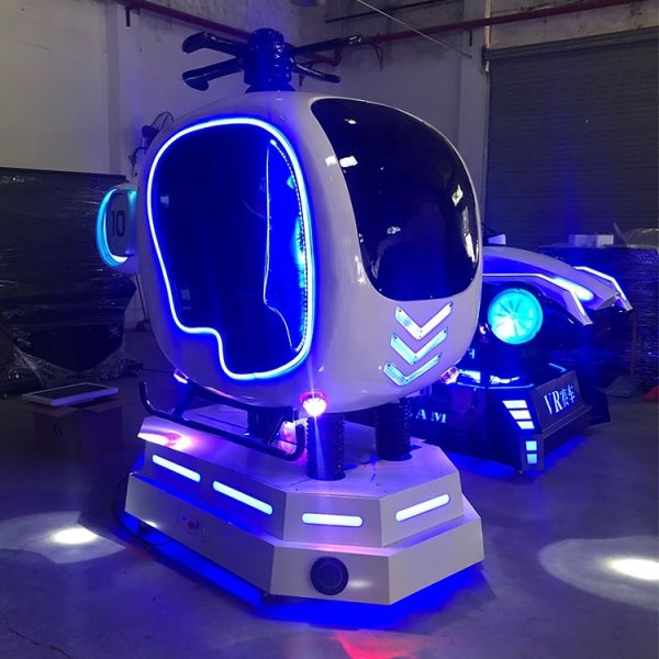 Quality 9D VR Helicopter Simulator 3DOF Electric Dynamic System 280x125x220cm for sale