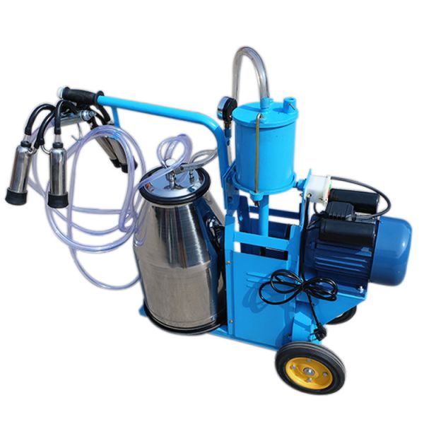 Quality Automatic Mini Mobile 25L Portable Cow Milking Machine Single Piston Type for sale