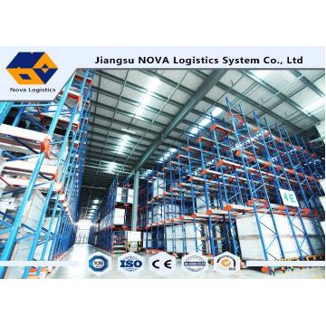 Quality Adjustable CE Movable Racking Systems Powder Coating , Radio Shuttle Racking for sale